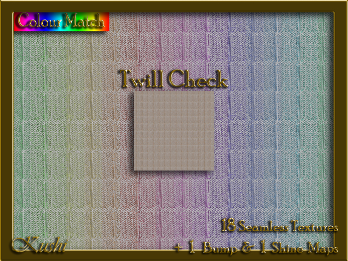 Second Life Marketplace - Twill Check Seamless Texture Set